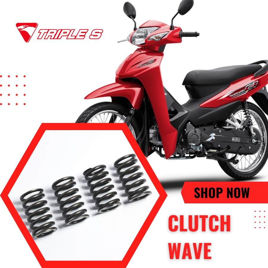 Lò xo nồi xe máy Triple S Clutch Wave (D2.5*OD20*36.5L*6.9L)
